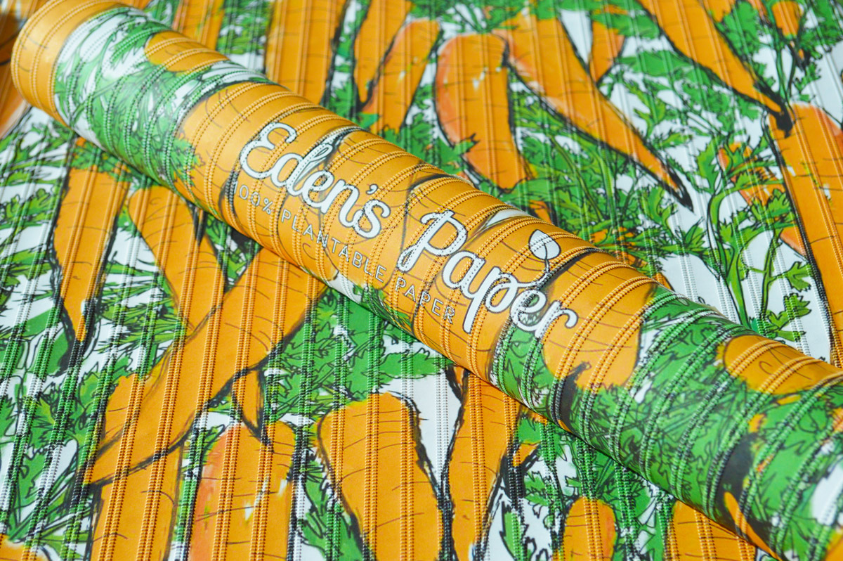 Eden's Paper Plantable Wrapping Paper - DIELINE