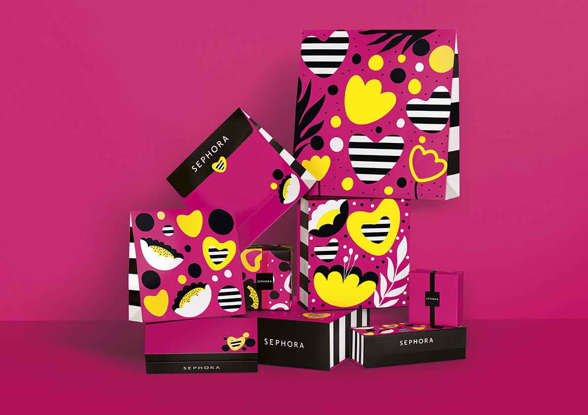 We Love This Bold Special Edition Packaging for Sephora - DIELINE