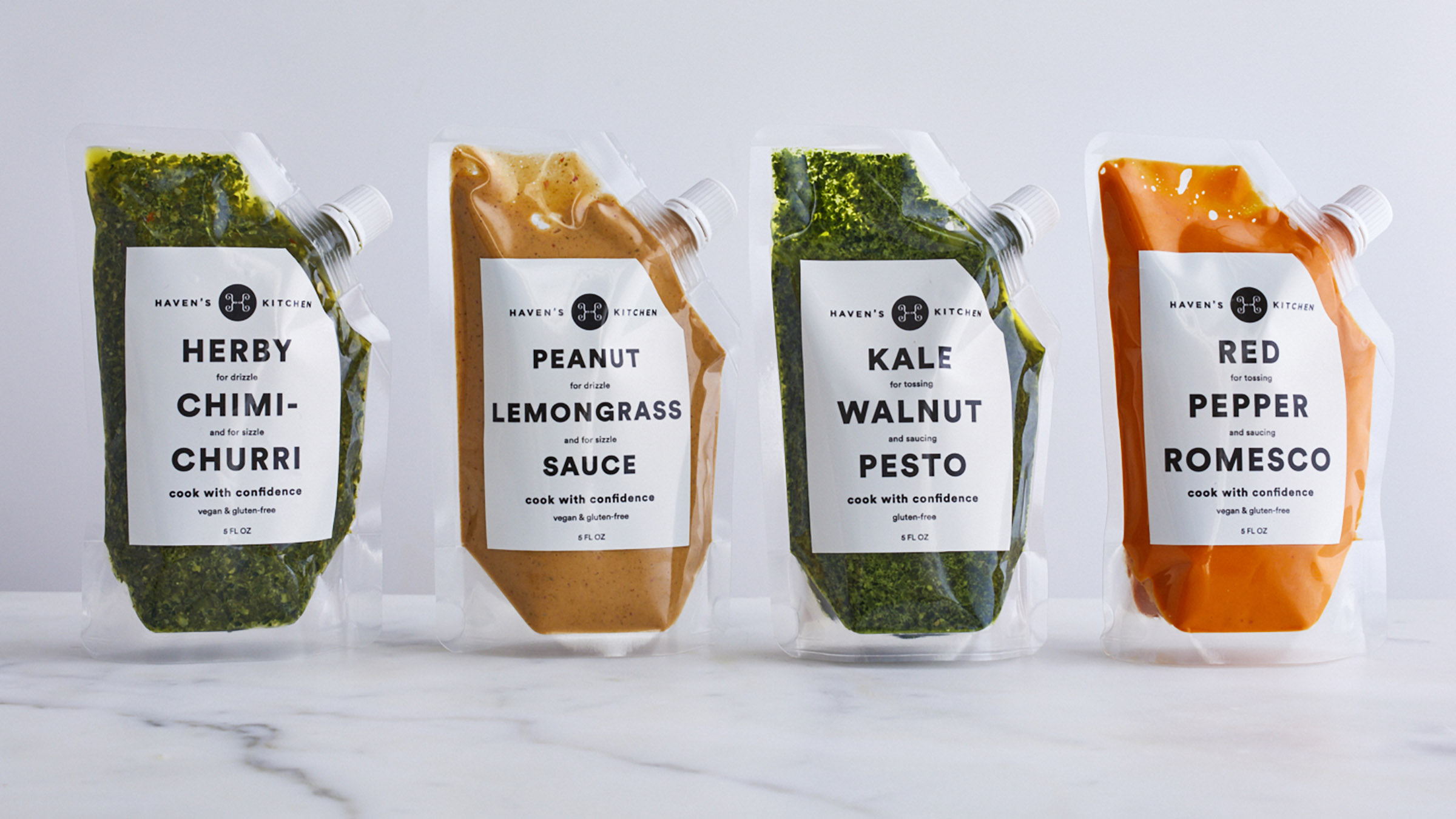 Functional Yet Futuristic Packaging Makes Haven's Kitchen Sauces Look ...