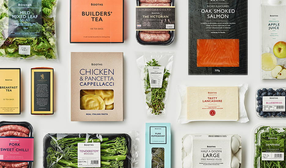 Booths Supermarket Packaging Gets a Simple Yet Effect Redesign - DIELINE