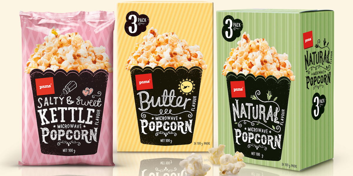 Pams Popcorn - DIELINE