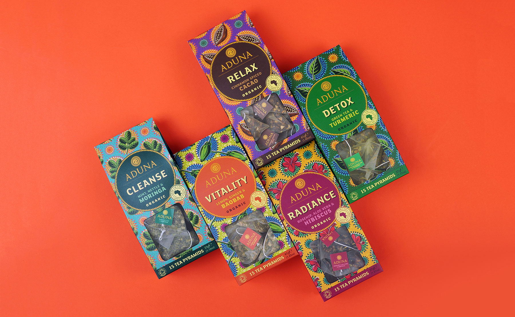 Aduna Launches a New Selection of Super-Teas That Come With Patterned ...