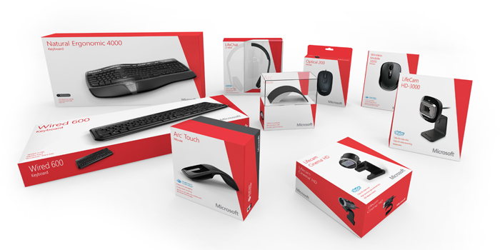 Microsoft Hardware Packaging - DIELINE