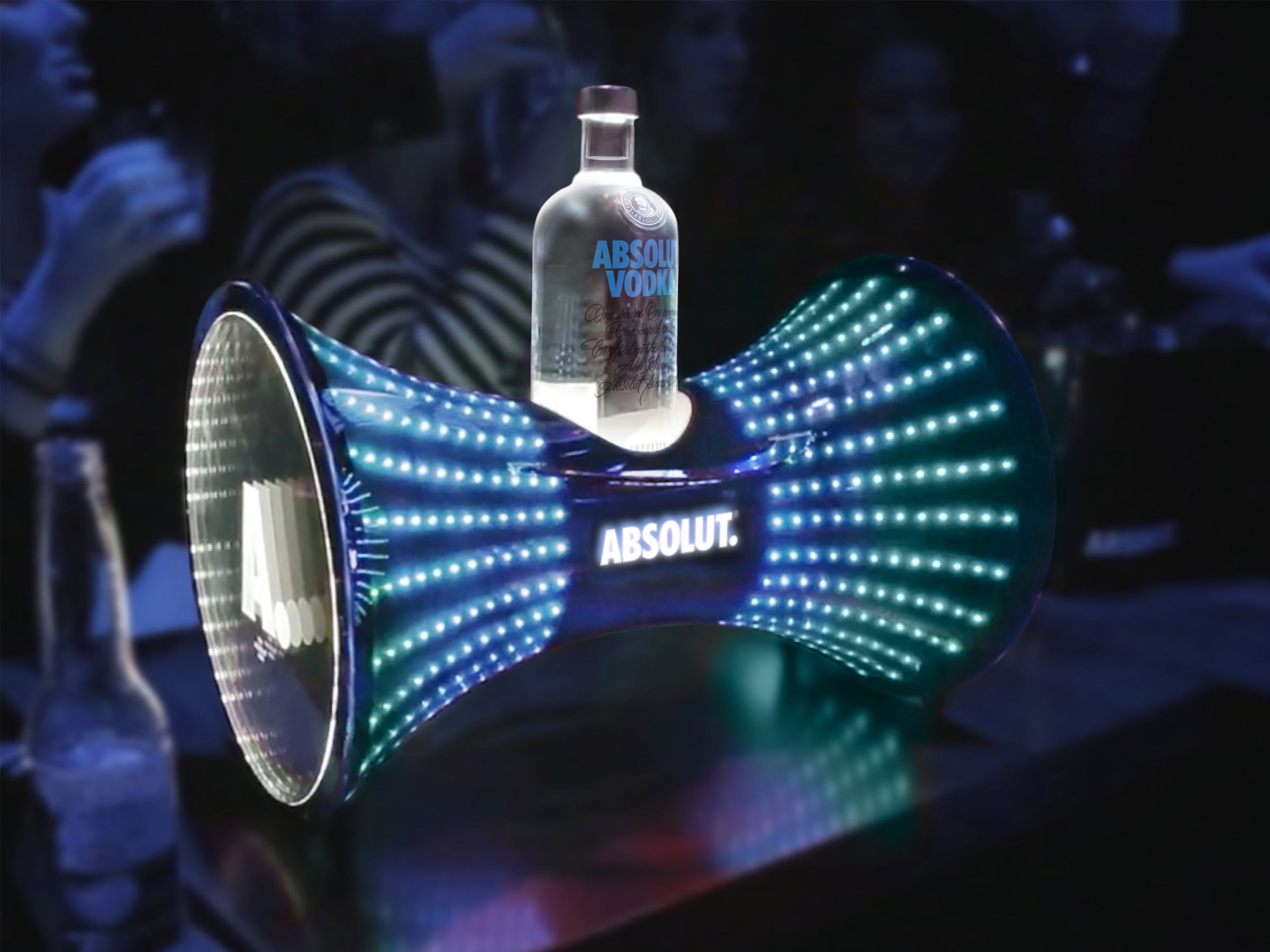 Absolut 'Beats' bottle Glorifier & Ice Bucket - DIELINE