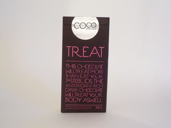 Coco Chocolate Packaging - DIELINE