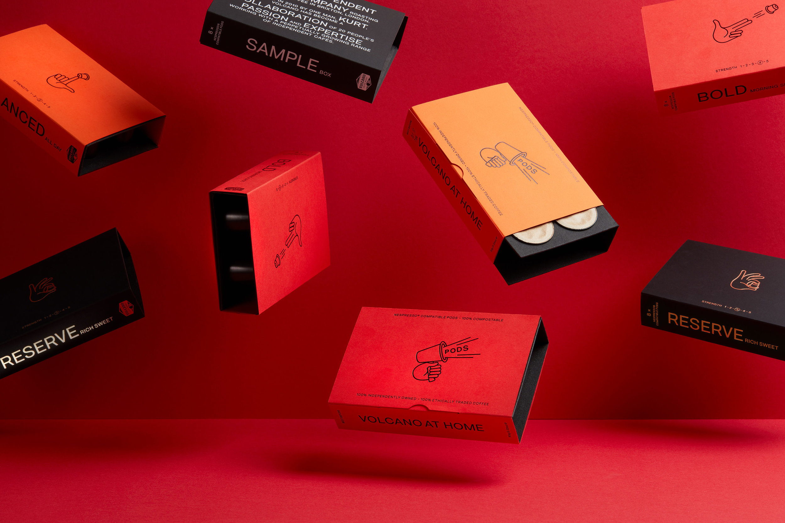 Volcano Coffee Uses Compostable Pods for At Home Use - DIELINE