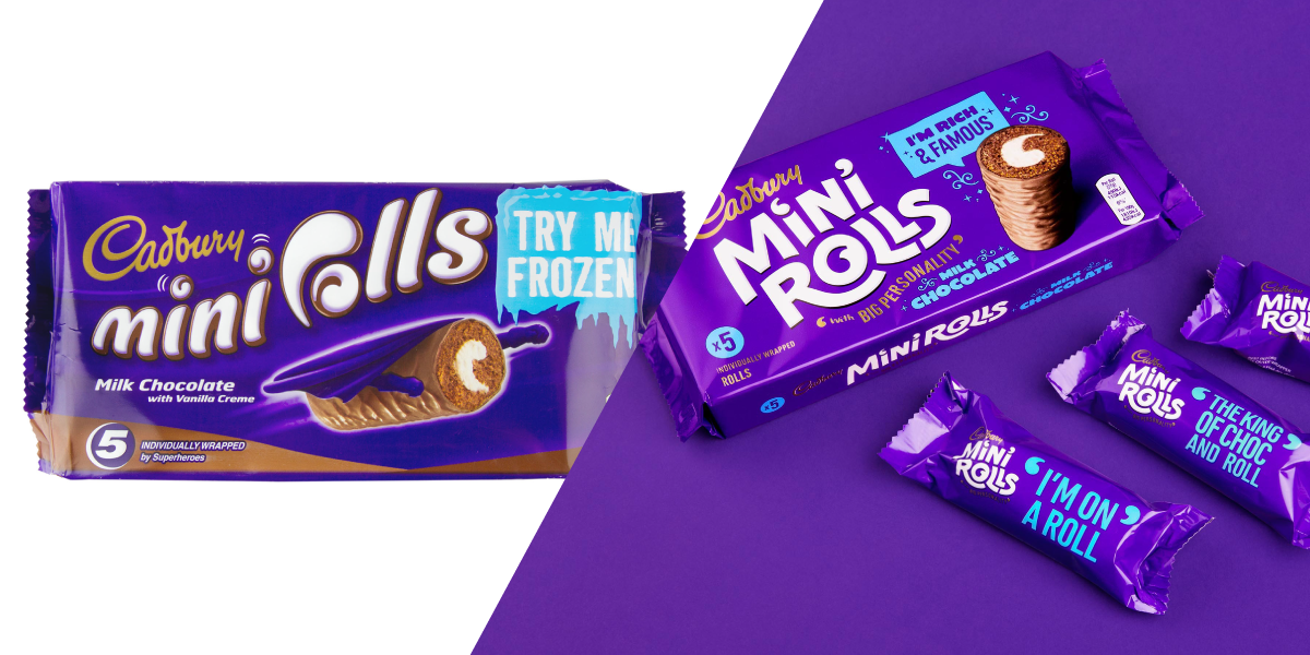 Before & After: Cadbury Mini Rolls - DIELINE