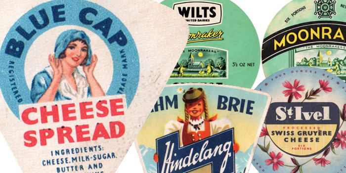 Vintage Cheese Labels - DIELINE