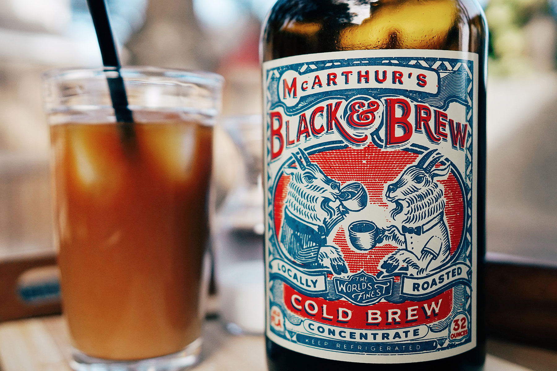 Check Out This Vintage-Inspired Illustrated Cold Brew Label - DIELINE