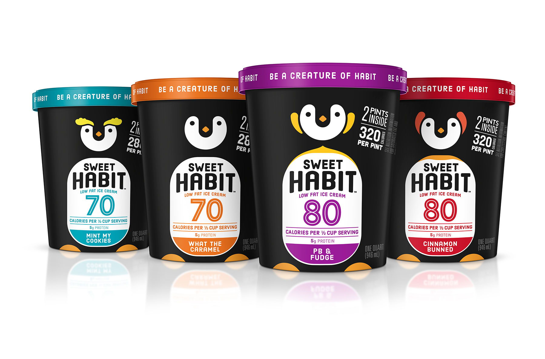 We Love This Adorable Penguin Packaging for Sweet Habit's Low Fat Ice ...