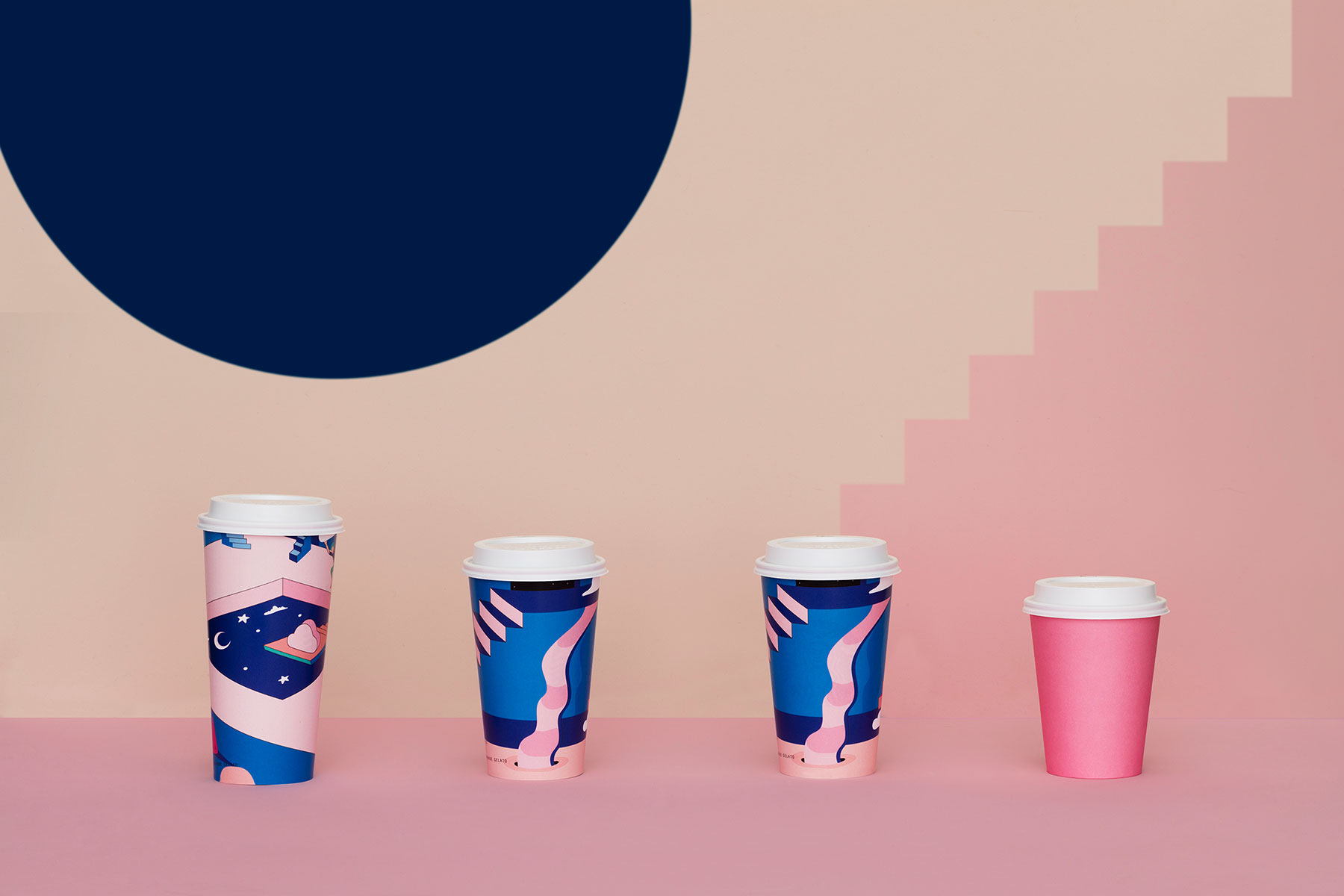 This Gelato Shop Packaging Incorporates Visually-Stunning Surrealist ...