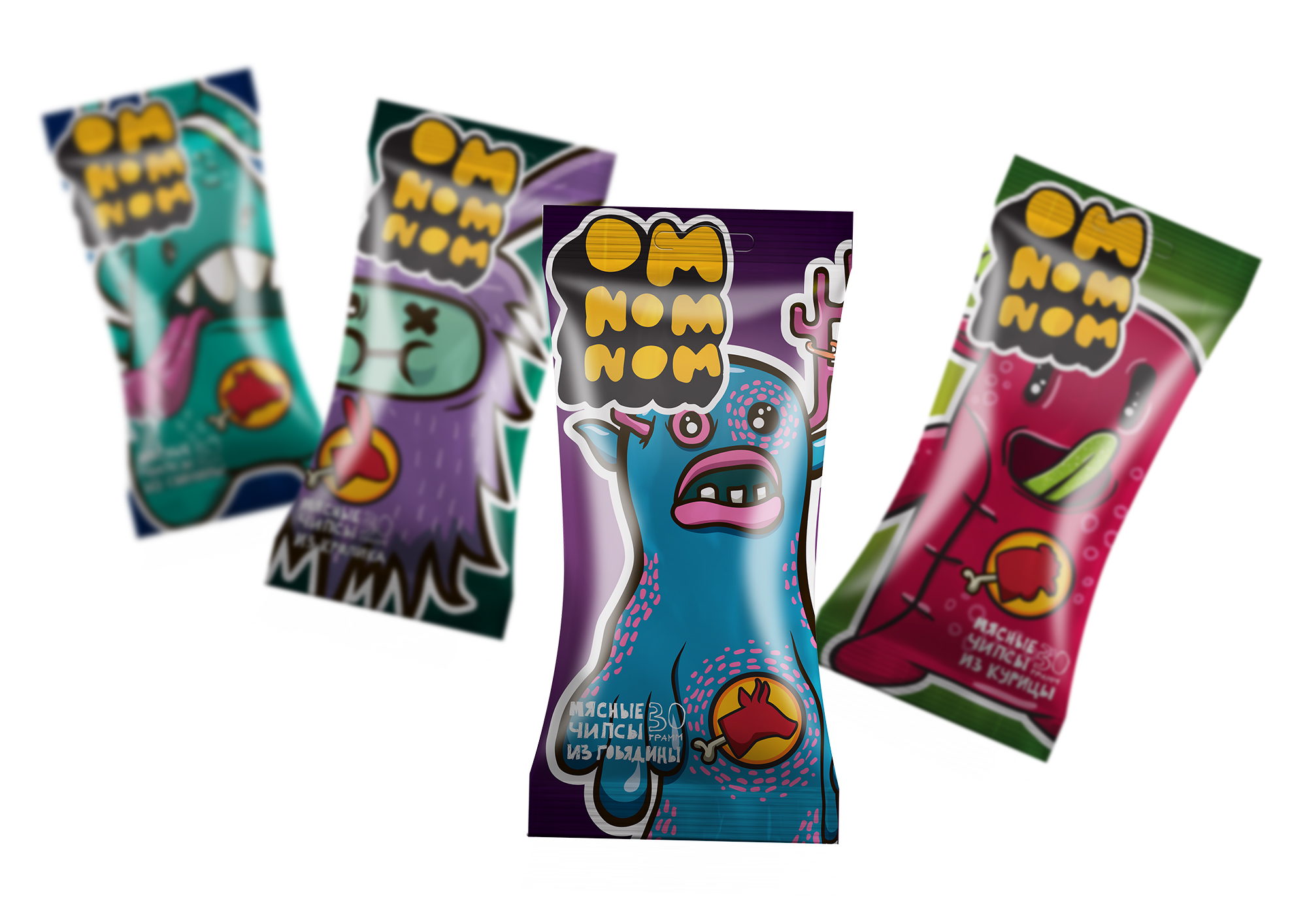 Student: OMNOMNOM meat snacks - DIELINE