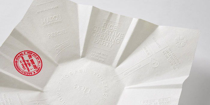 Rice Creative Party Invitation & Parting Gift - DIELINE