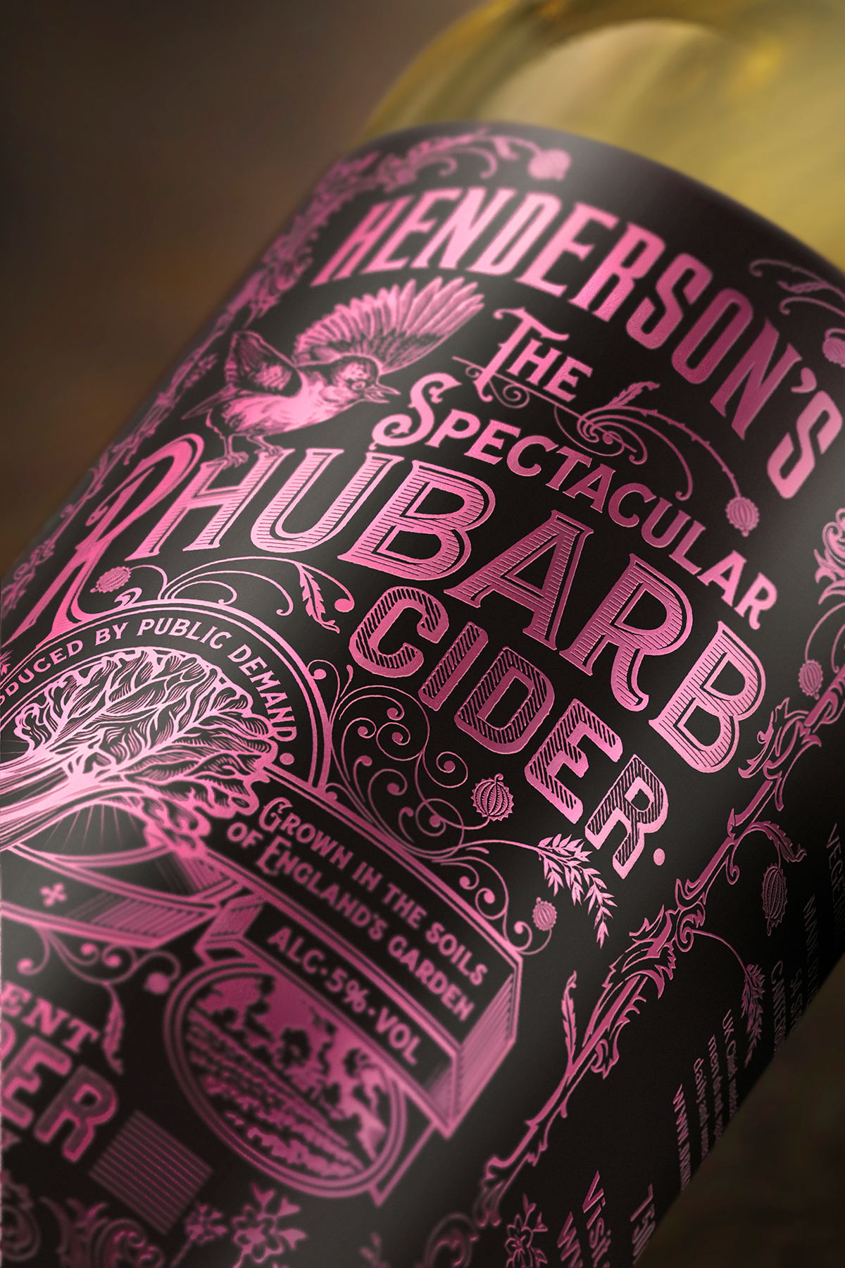 The Spectacular Packaging of Henderson's Spectacular Rhubarb Cider ...