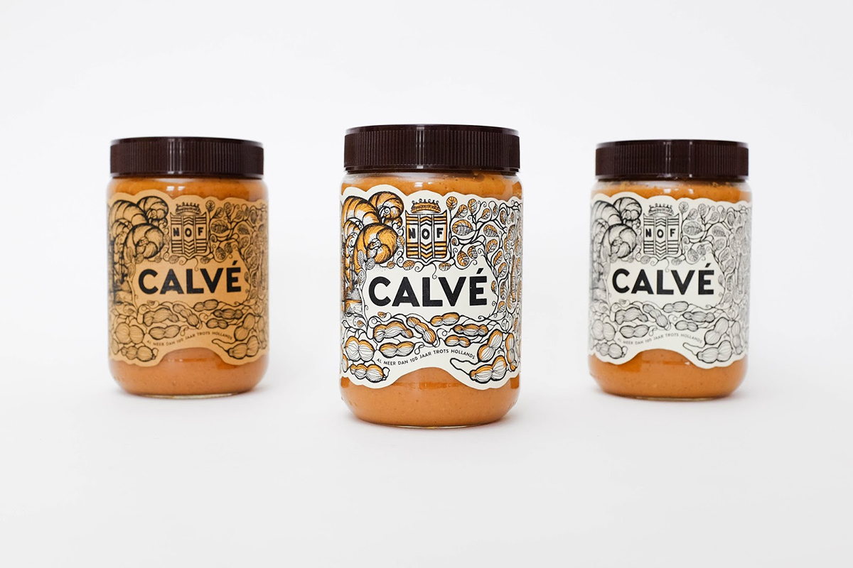 Calvé Peanut Butter's Whimsical Design - DIELINE