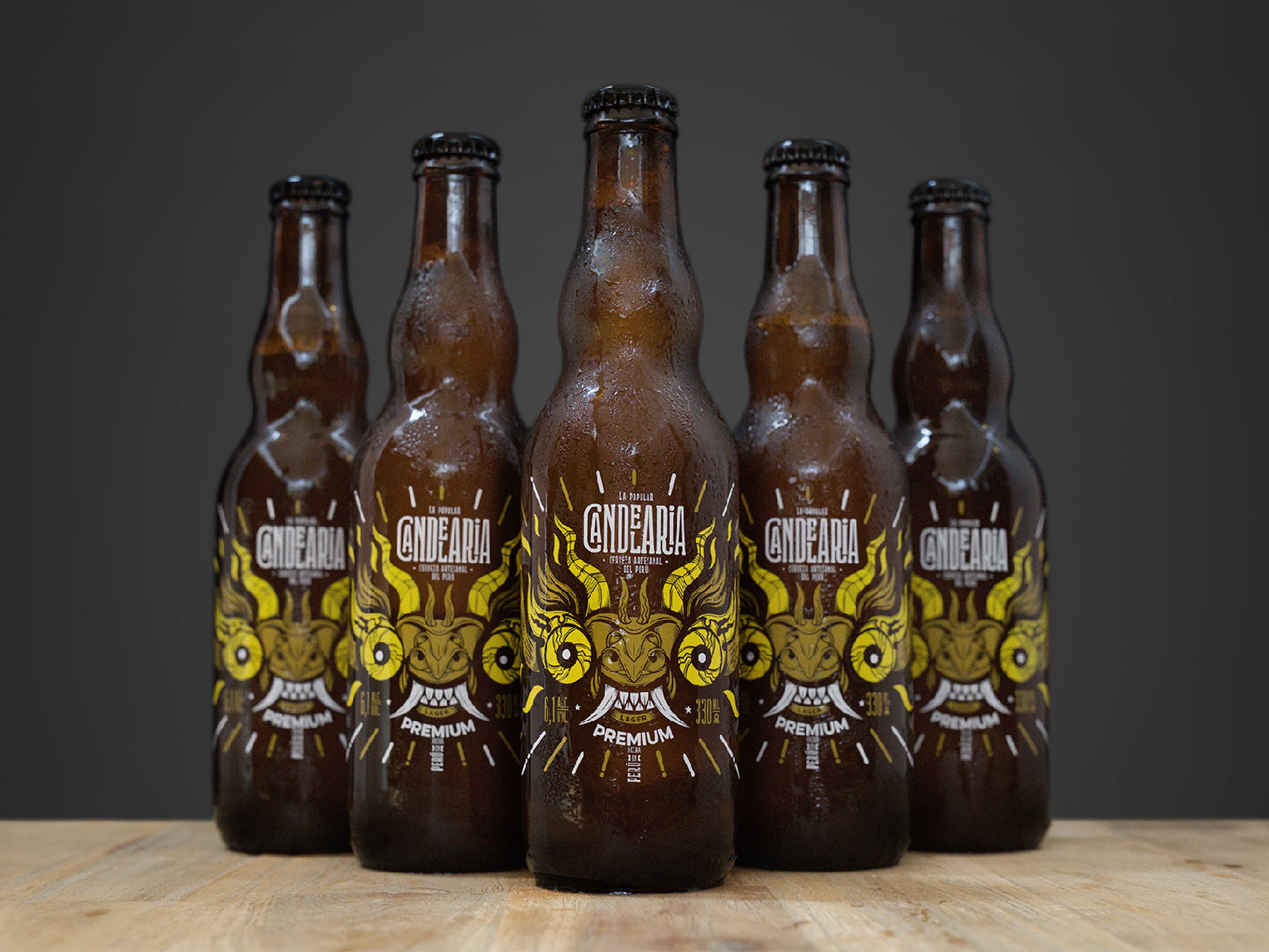 Peep Peru's First Silkscreened Beer Bottle Design - DIELINE