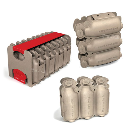 360 Paper Bottle - DIELINE