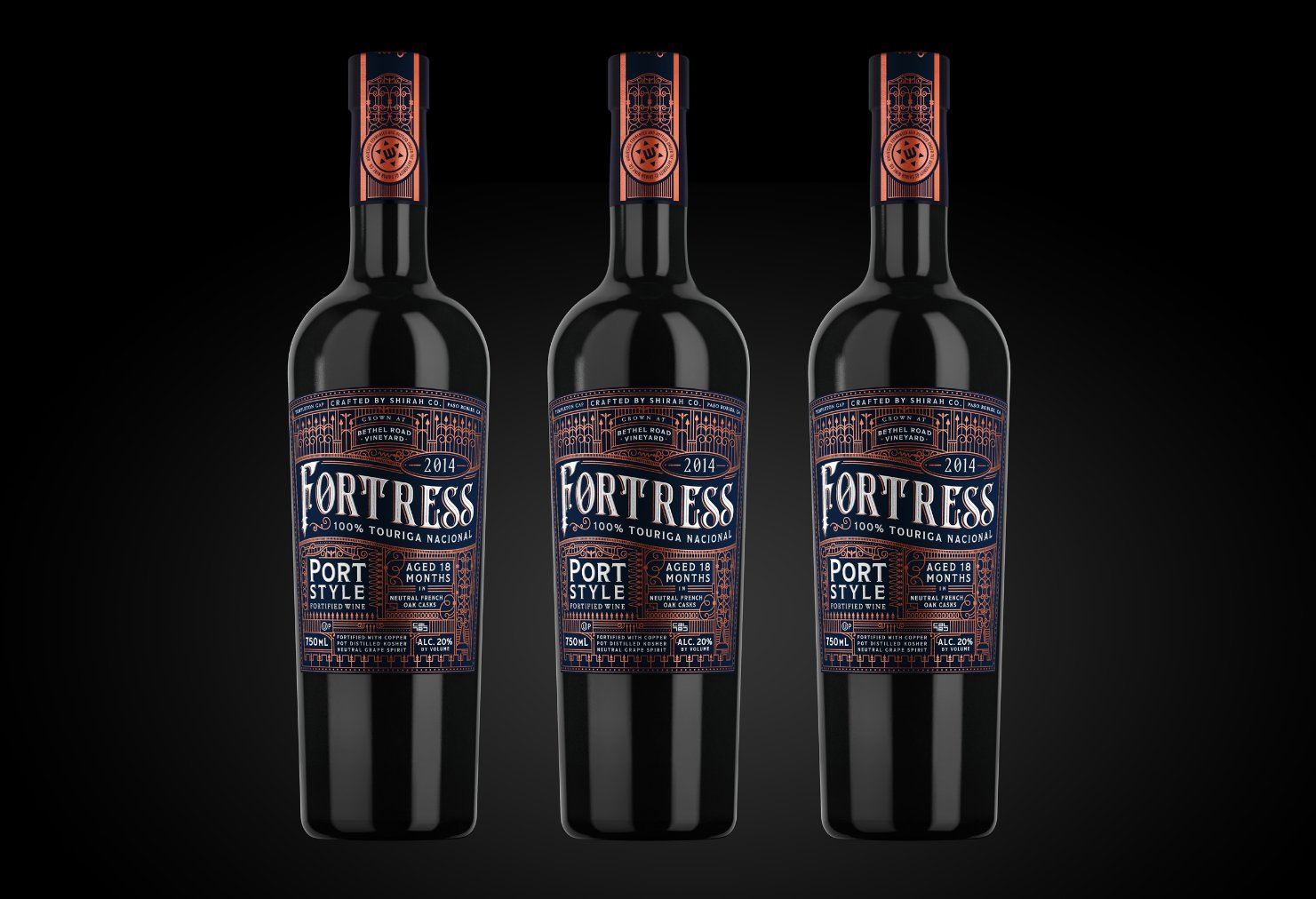 We're Swooning Over The Intricately Illustrated Label for Fortress Port ...