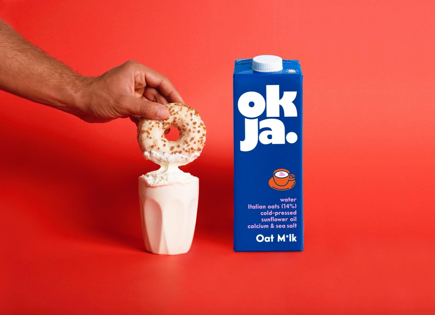 OKJA is a Straightforward Oat M*lk With a Design to Match - DIELINE