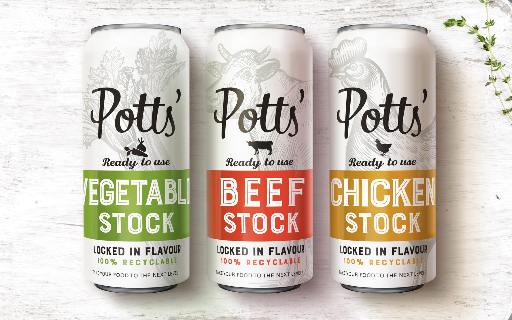 Potts’ Takes Stock, Debuts Aluminum Packaging - DIELINE