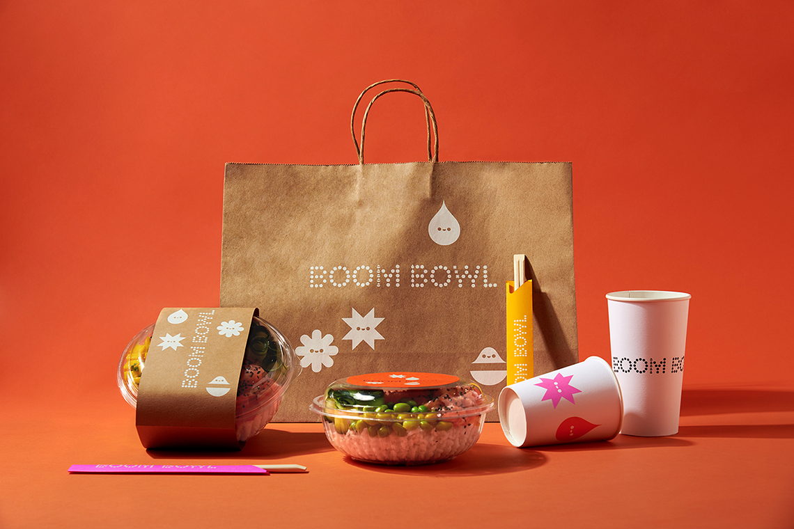 Icon-Based Typography Used To Communicate Boom Bowl’s Personality - DIELINE