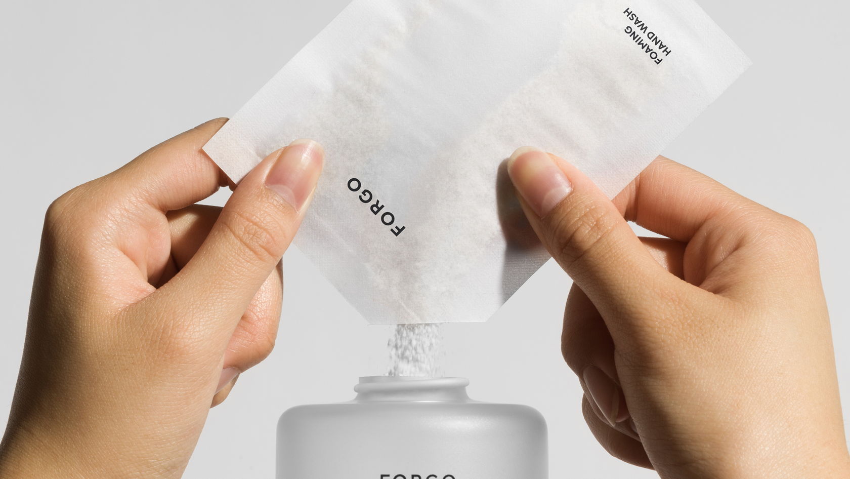 FORGO - Powder to Liquid Hand Wash Is A Sleek Proof Of Concept - DIELINE