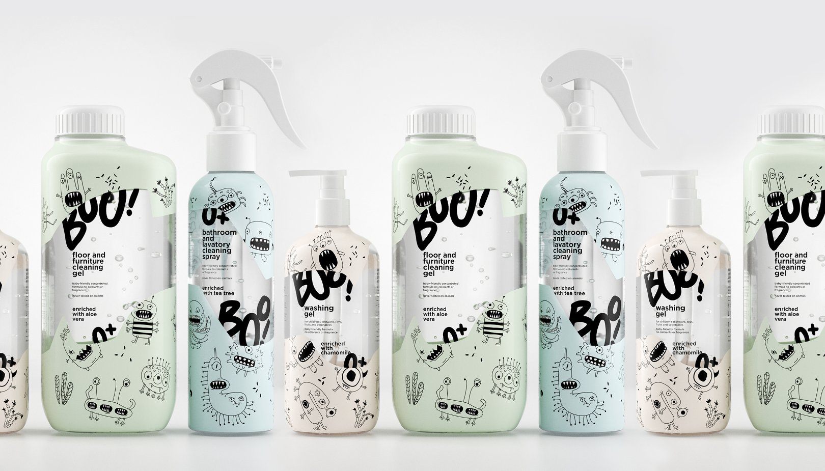 BOO! — Baby-Friendly Brand Of Sanitizing Cleaning Products - DIELINE