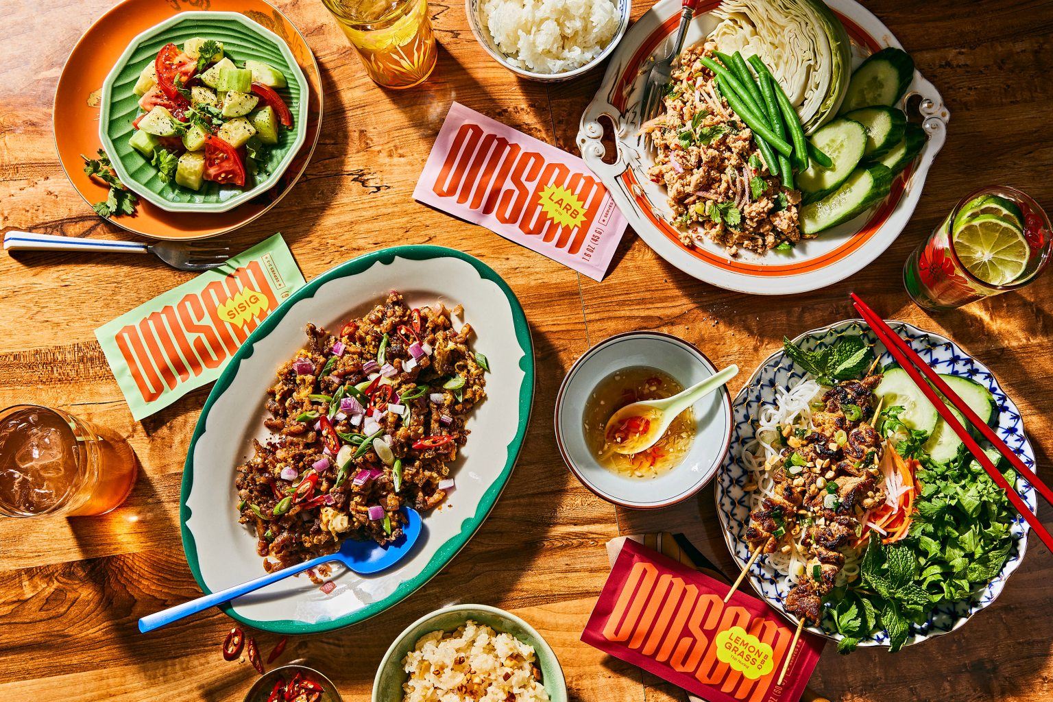 Omsom Serves Bold Flavors and Packaging - DIELINE