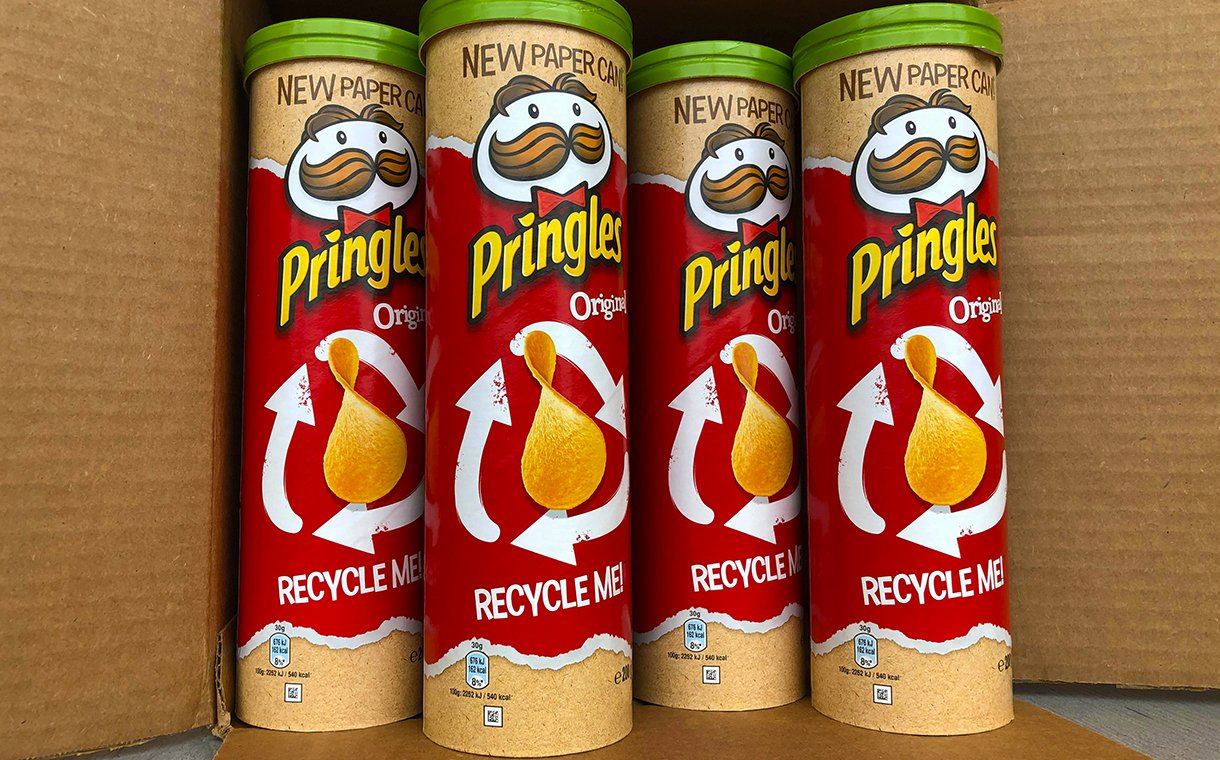 Pringles Trialing A Recyclable Paper Tube In The UK - DIELINE