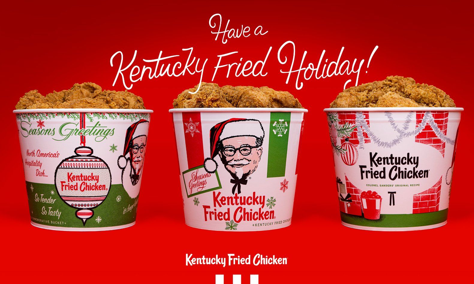 KFC Issues Throwback Holiday Buckets For 2020 - DIELINE