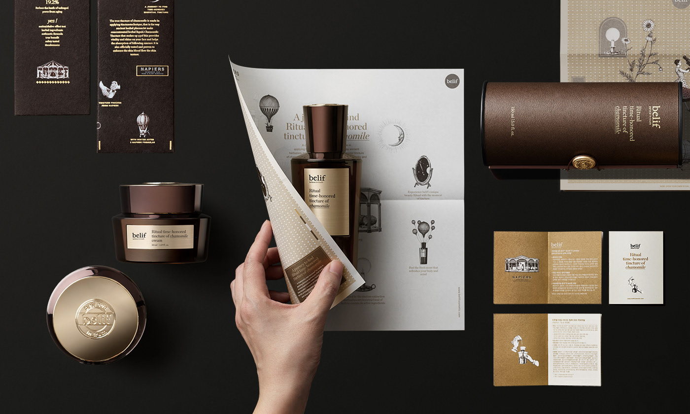 Chamomile Tincture Packaging Highlights The Bottling Process - DIELINE