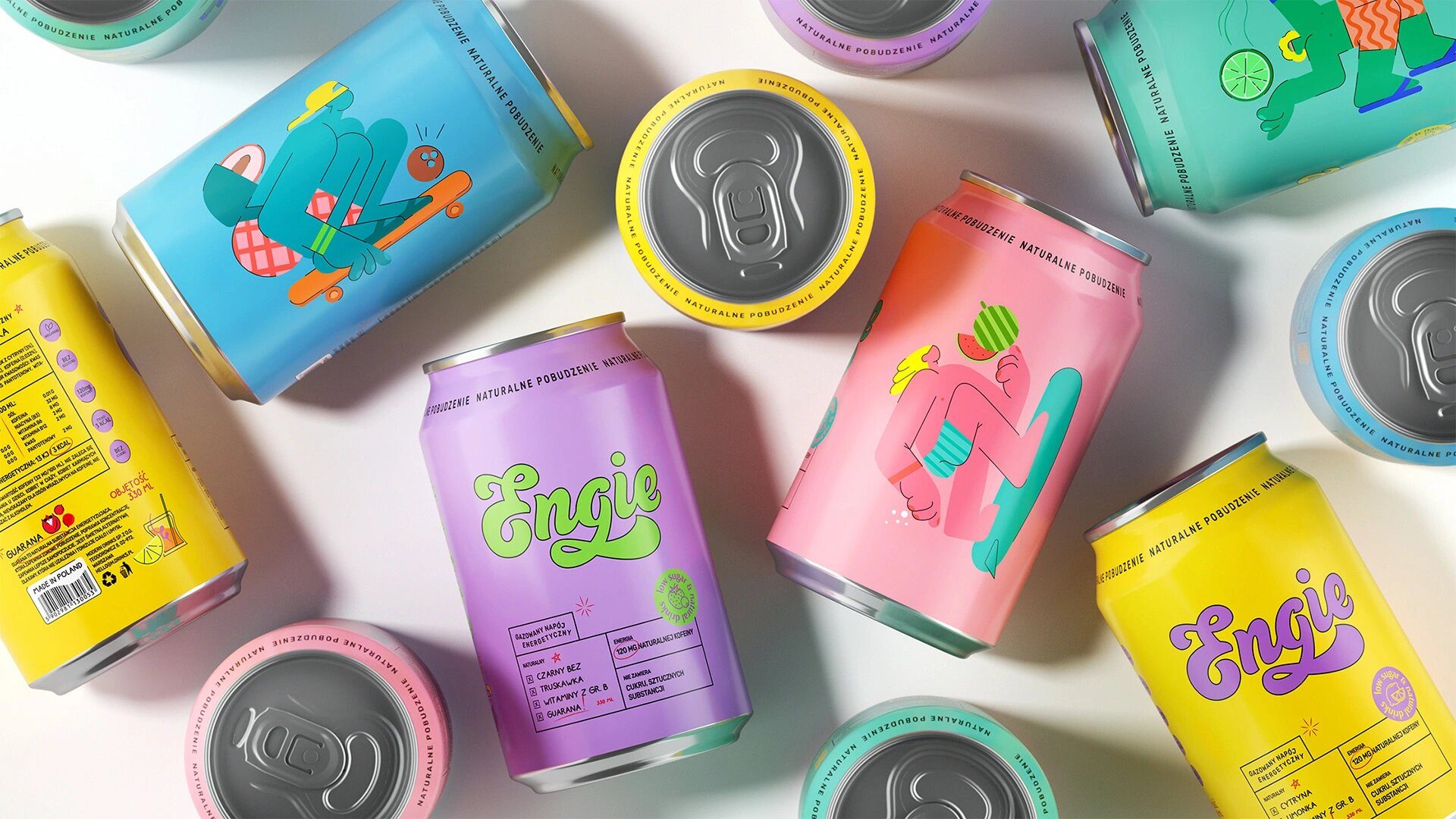 Branding for energy drink "Engie" by PG Reforming - DIELINE