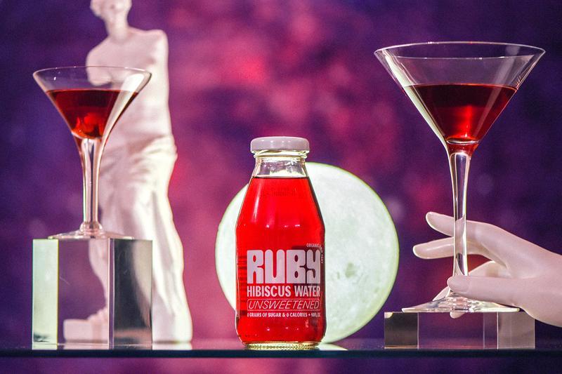 Branding For Ruby Hibiscus Water Is A Red Fever Dream - DIELINE