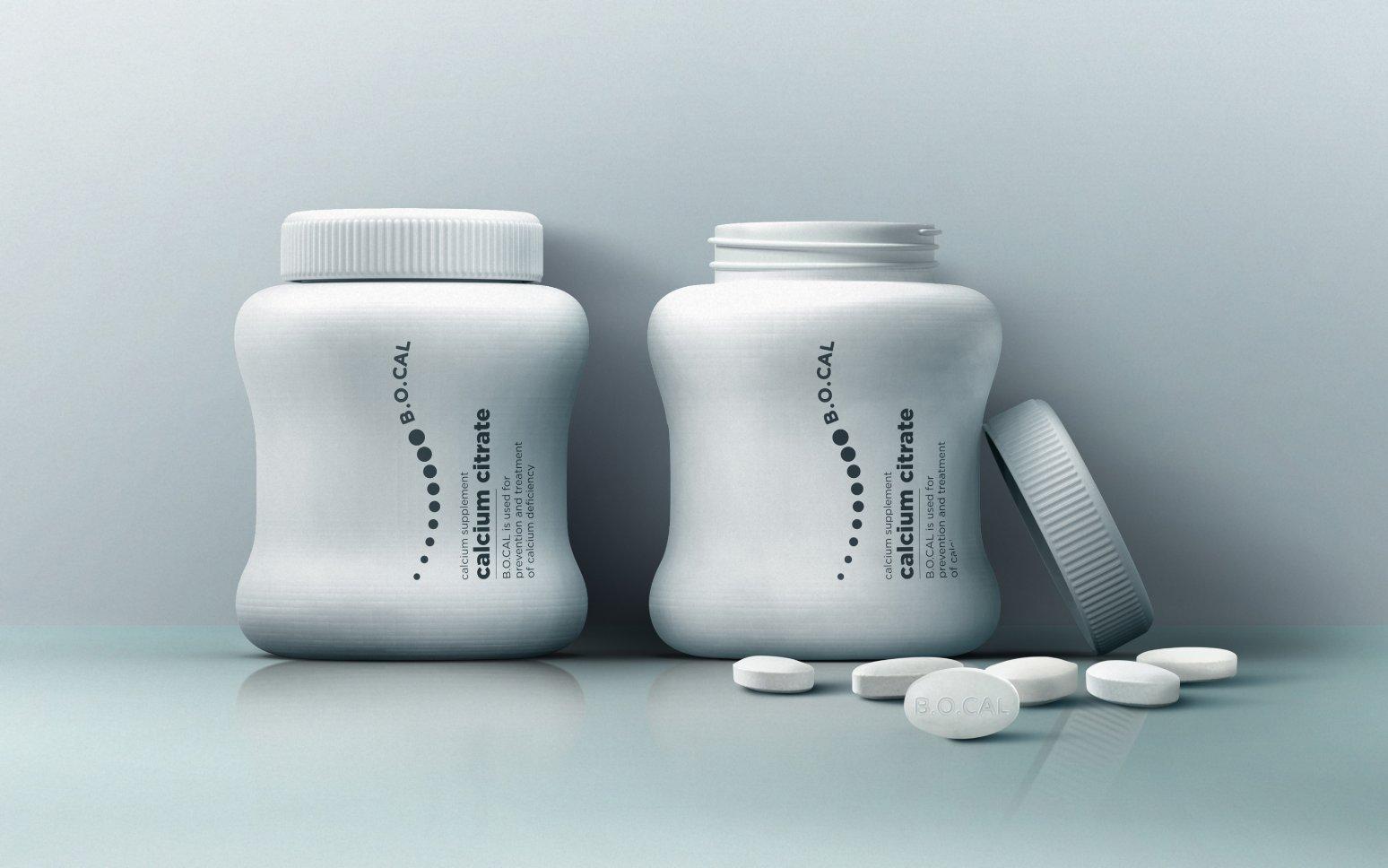 B.O.Cal Supplement's Packaging Perfectly Mimics The Anatomy Of The ...