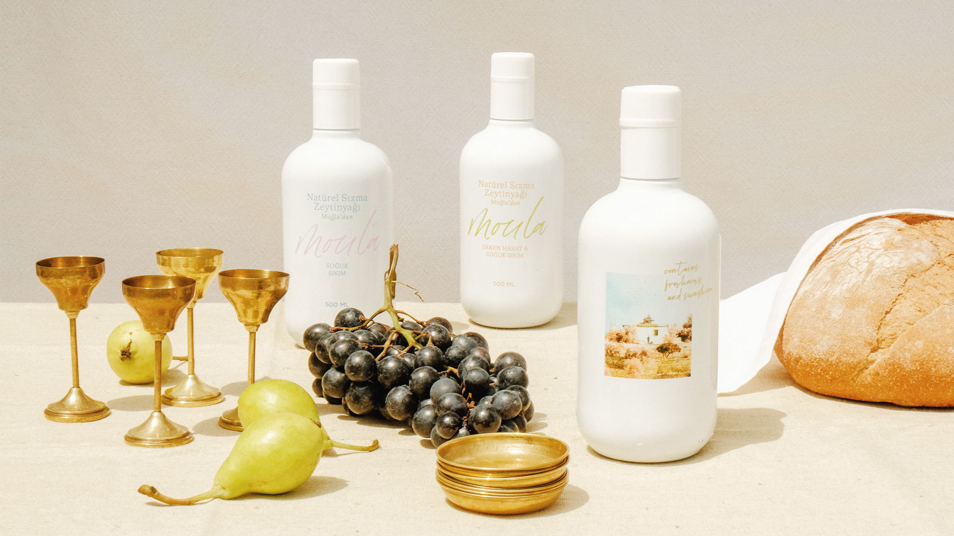 Moula Olive Oil Packaging Conveys A Modern, Fresh And Natural Look ...