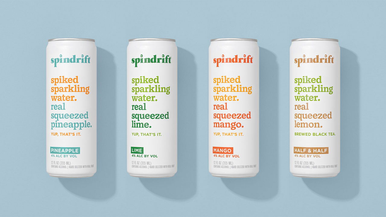 Spindrift Spiked Showcases Its Minimal Ingredients Right On The Front ...