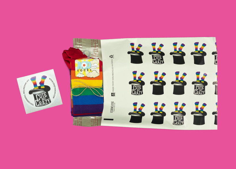 Cute But Crazy Socks Shrinks Eco Footprint With Sustainable Packaging ...