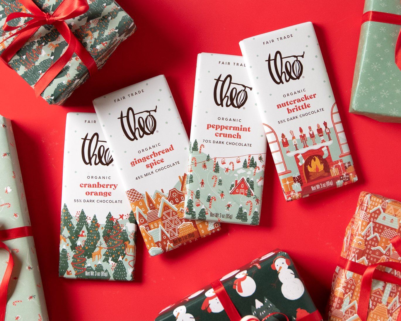Theo Chocolate's Holiday Redesign Looks Like Christmas and Tastes Like ...