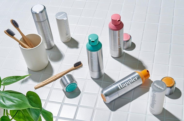 Happier Unveils 'World's First' Refillable Toothpaste Dispenser - DIELINE