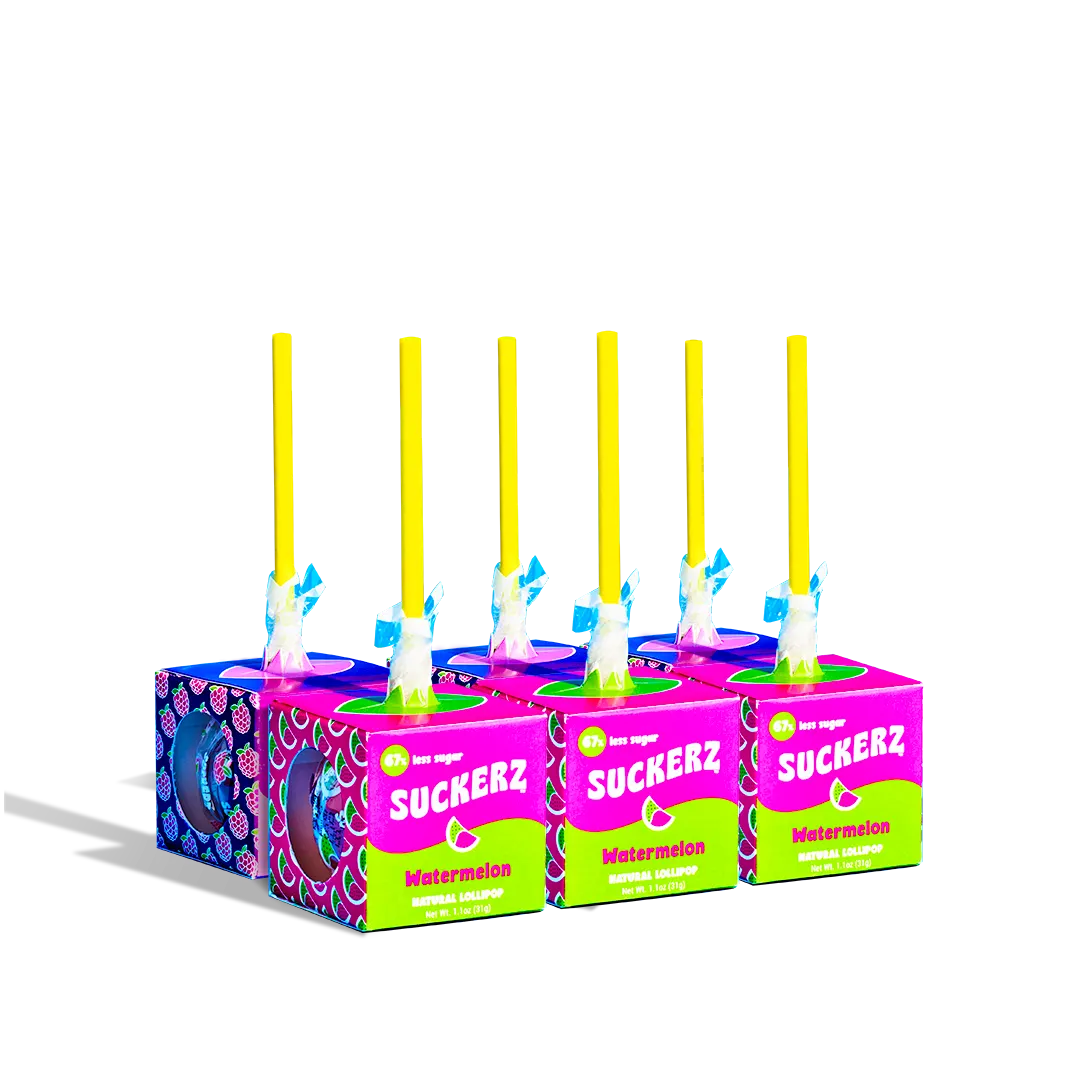 Square Packaging And Candy That Makes You Feel Good With Suckerz - DIELINE