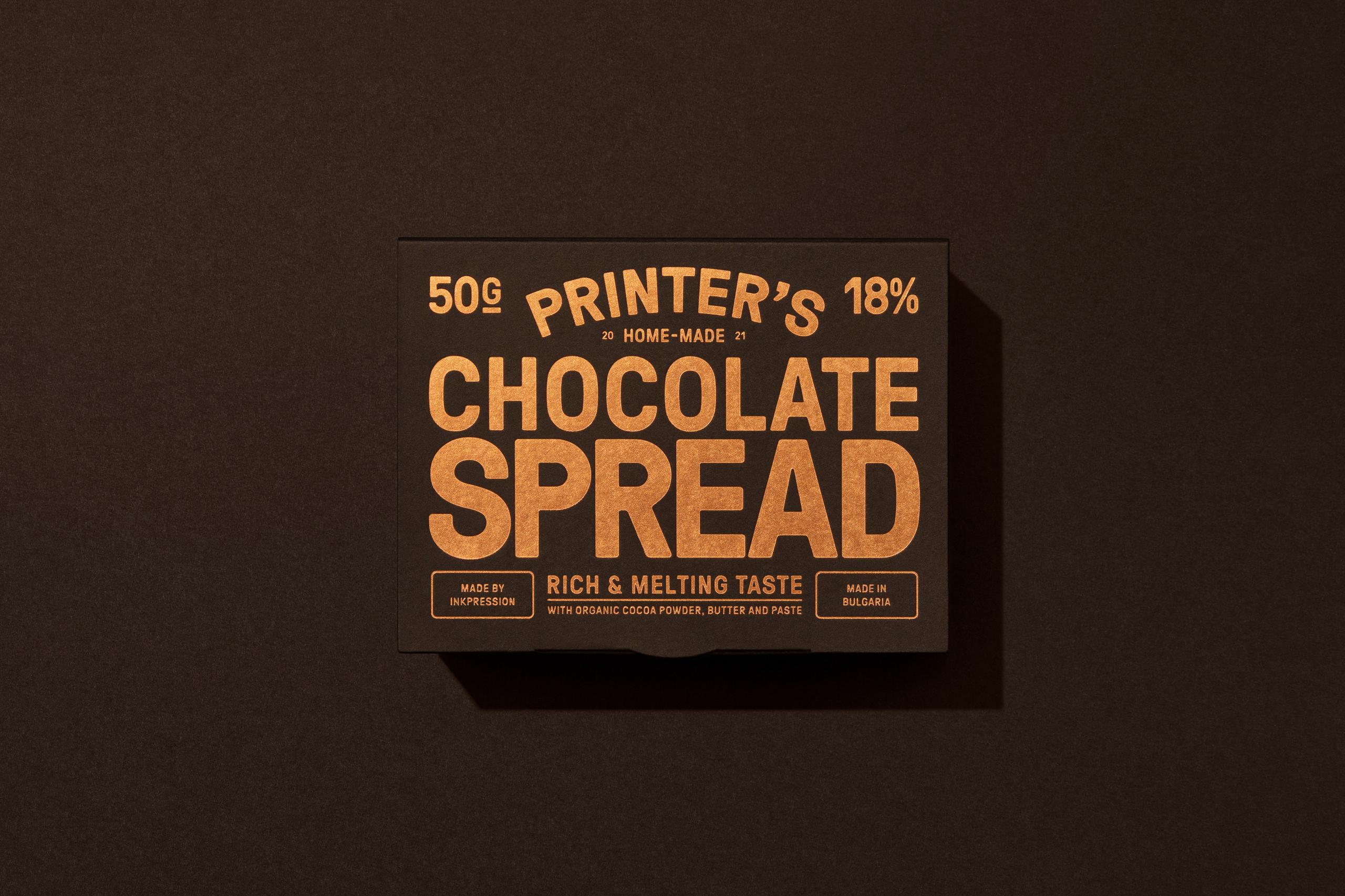 A Rich And Melty Packaging System For Printer's Chocolate Spread - DIELINE