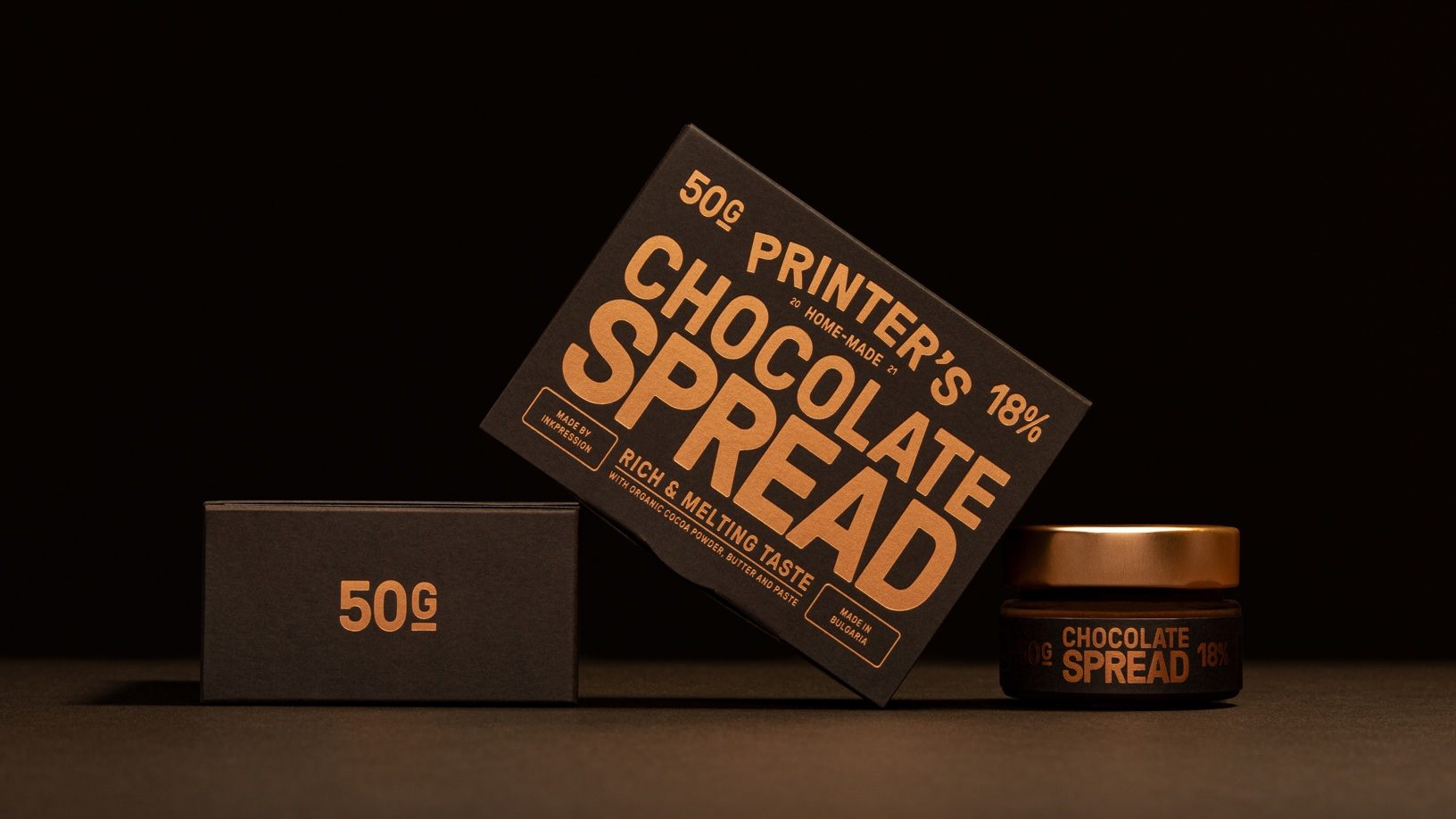 A Rich And Melty Packaging System For Printer's Chocolate Spread - DIELINE