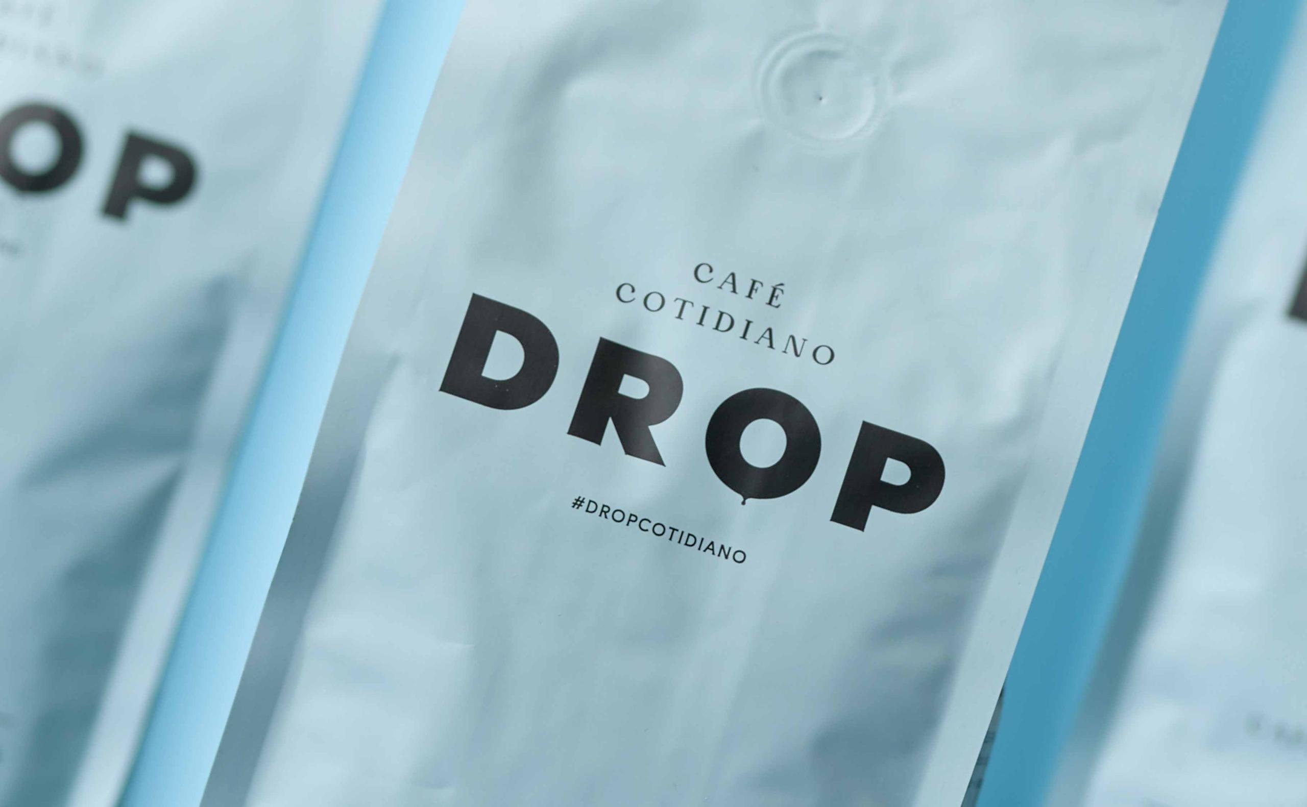 Drop Coffee's Simple Yet Edgy Packaging Design - DIELINE
