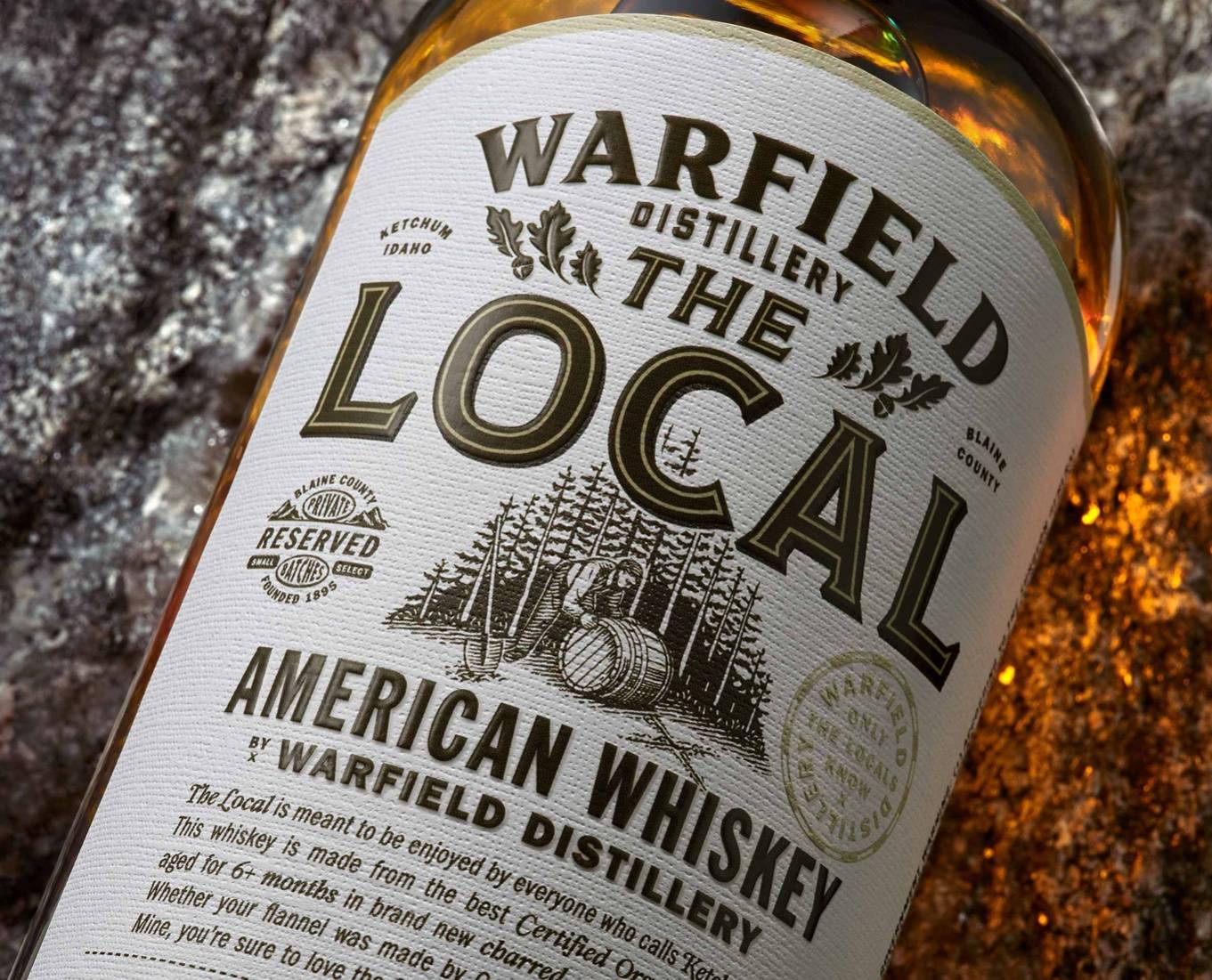 Mixing A Refined And Rustic Aesthetic For The Local's Whiskey Packaging ...