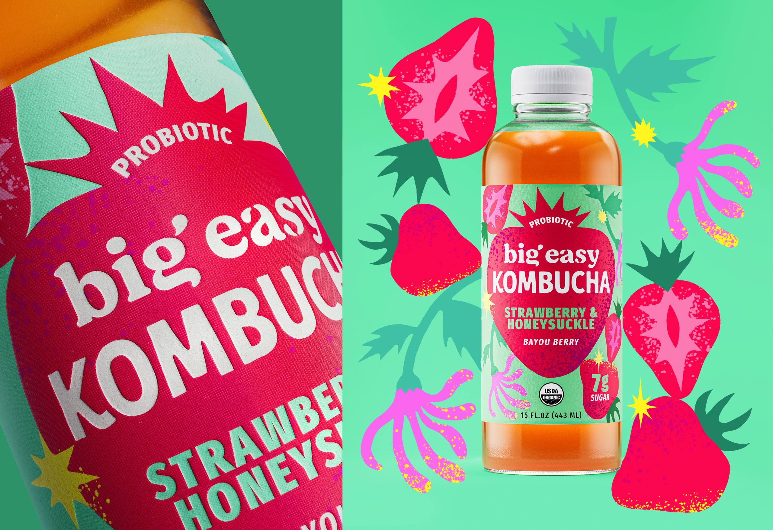 Vault49 Unveils Flavor-Forward Illustrative Packaging Redesign For Big Easy’s Kombucha Line ...