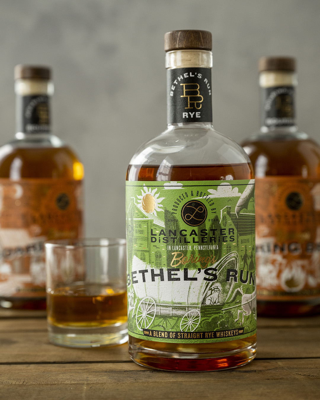 Bethel's Creek Rye Whiskey Label Tells The Brand's Story - DIELINE