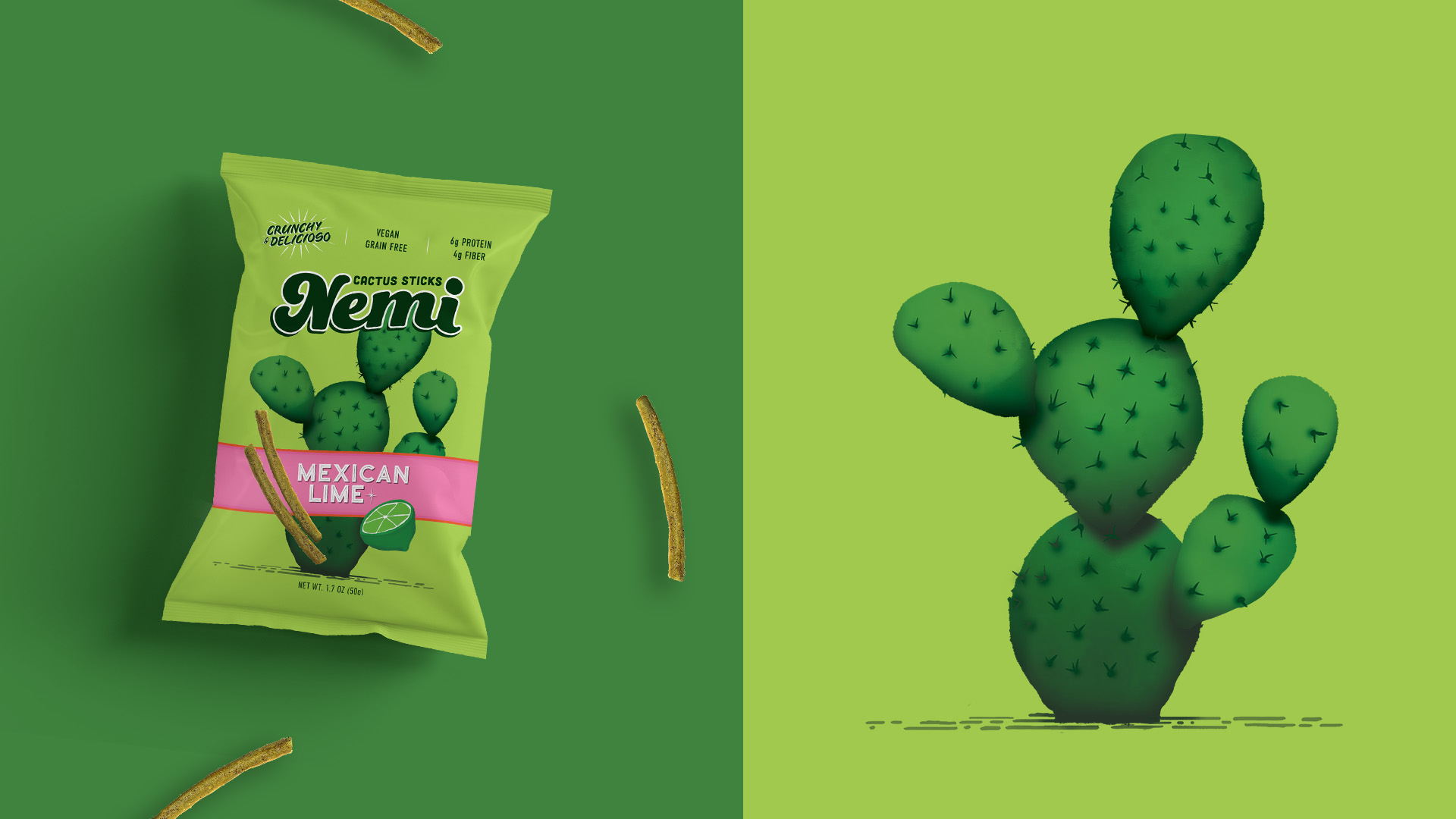 Nemi Snacks' Flavorful Packaging Designs Pack A Culture-Filled Crunch ...