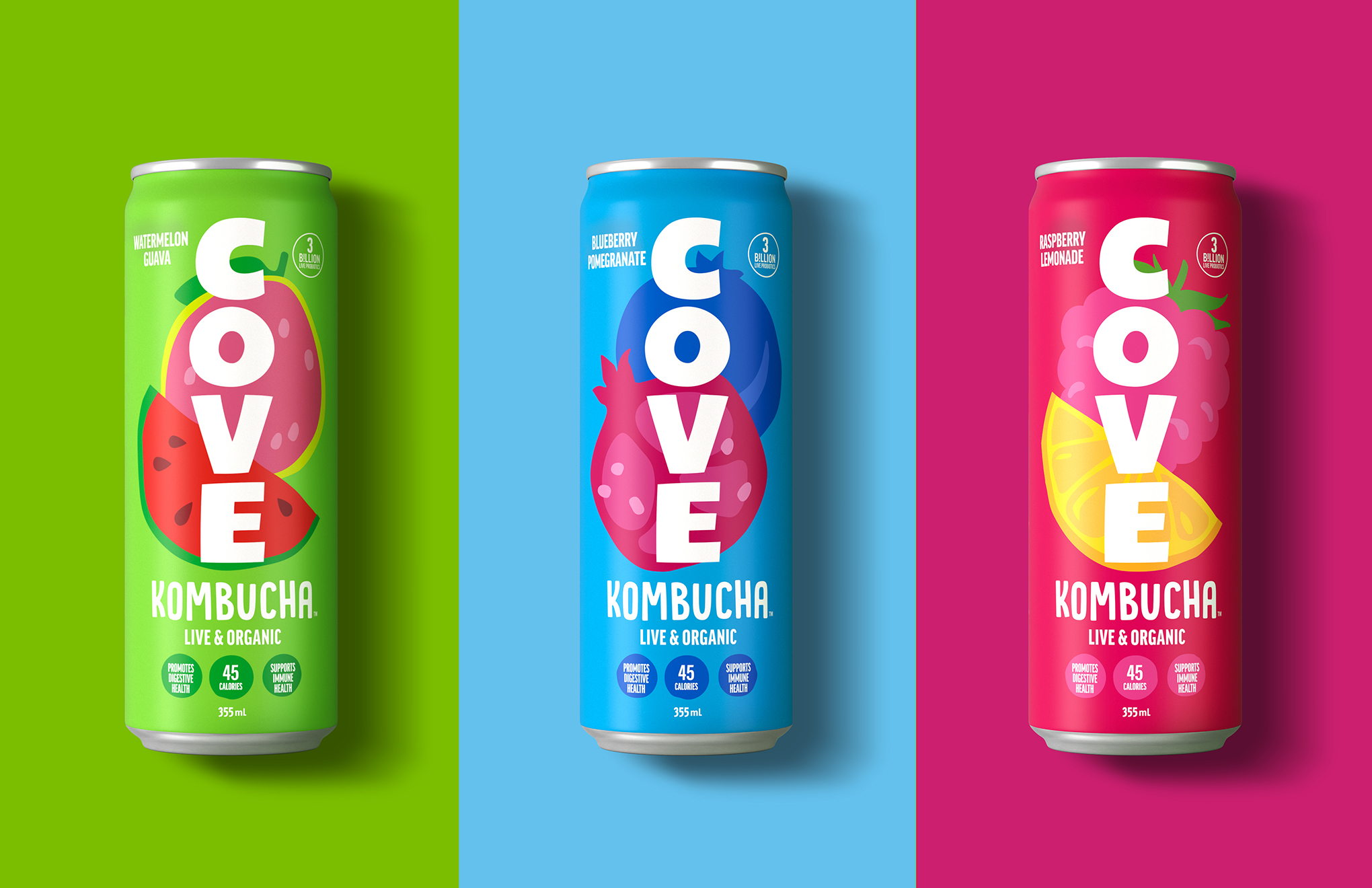 Cove Kombucha Rebrand Helps Promote Gut Health With A Refreshed Visual ...