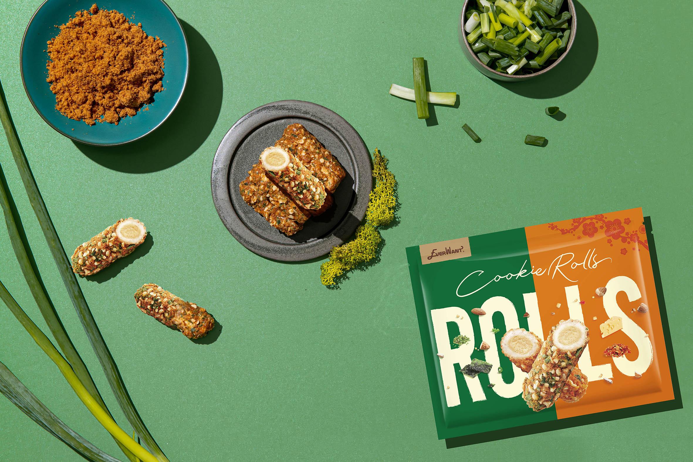 Everwant Food Roll Pastry Packaging Makes Use Of Visual Juxtaposition ...