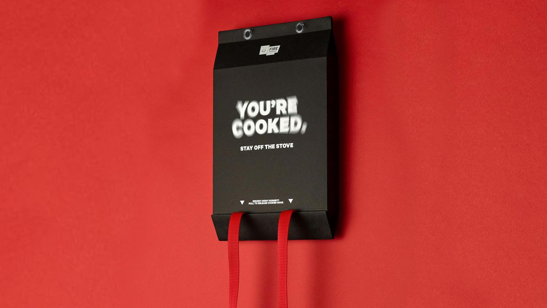 'You're Cooked' Is a Cookbook In Packaging That Resembles a Fire ...